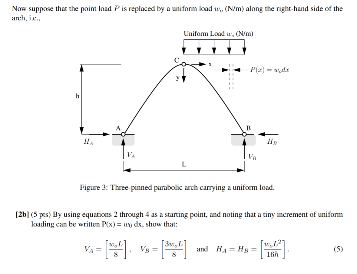 Solved Now suppose that the point load P is replaced by a | Chegg.com