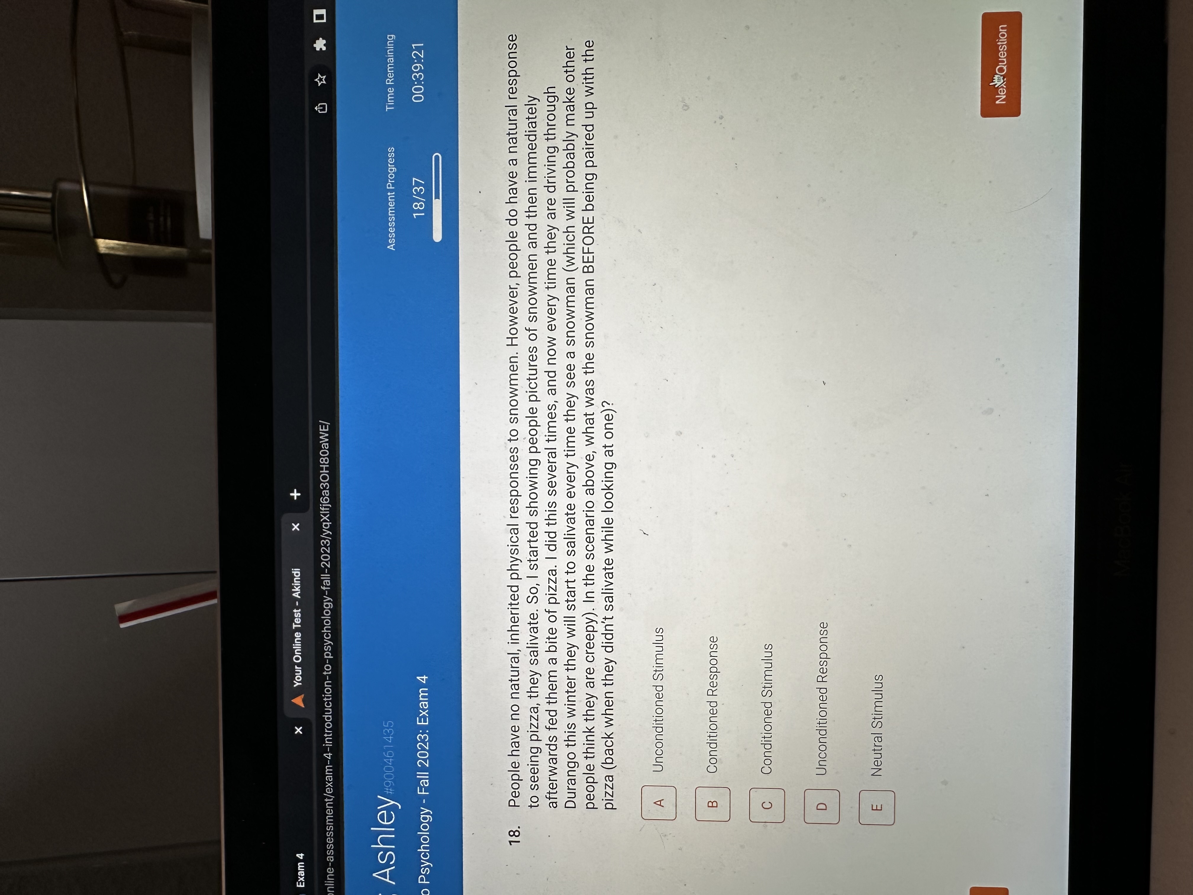 Solved People have no natural, inherited physical responses | Chegg.com