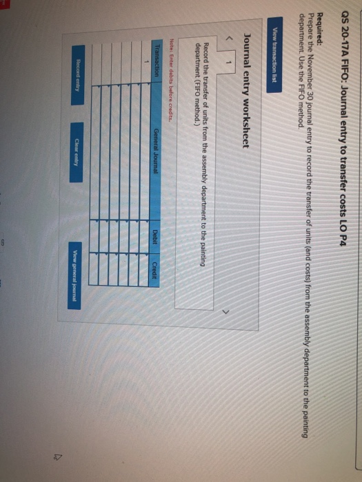 Solved Use the following information for the Quick Study | Chegg.com