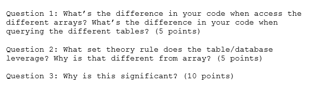 Solved Given the following array, write (pseudo) code to | Chegg.com
