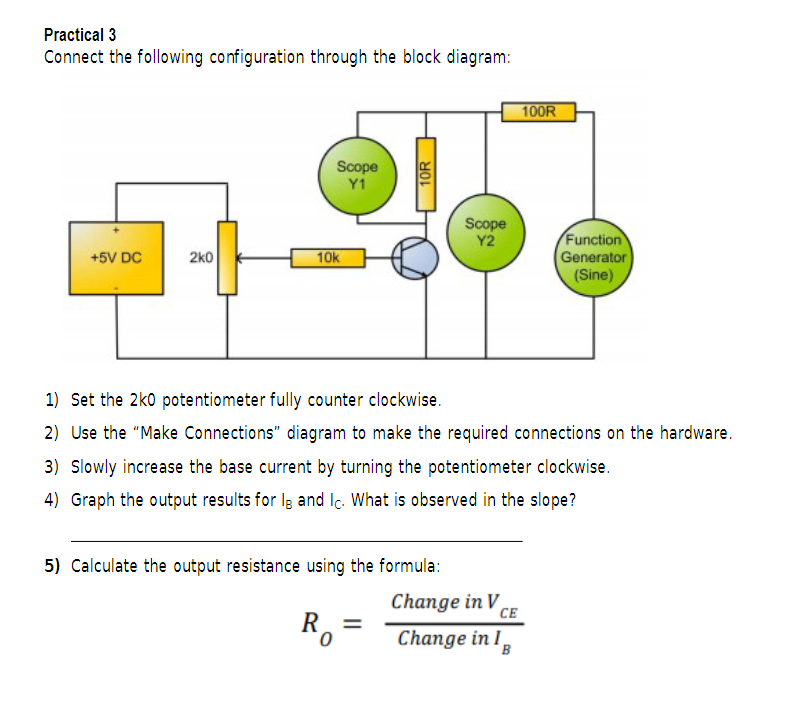 Solved 4. Equipments: NI ELVIS II Semiconductor 1 Work board | Chegg.com