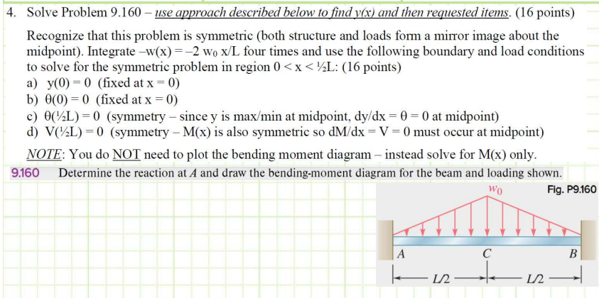Solved 4. Solve Problem 9.160 - use approach described below | Chegg.com