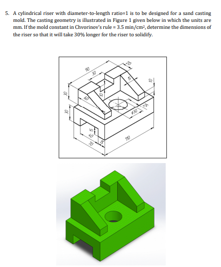 Solved 5. A cylindrical riser with diameter-to-length | Chegg.com