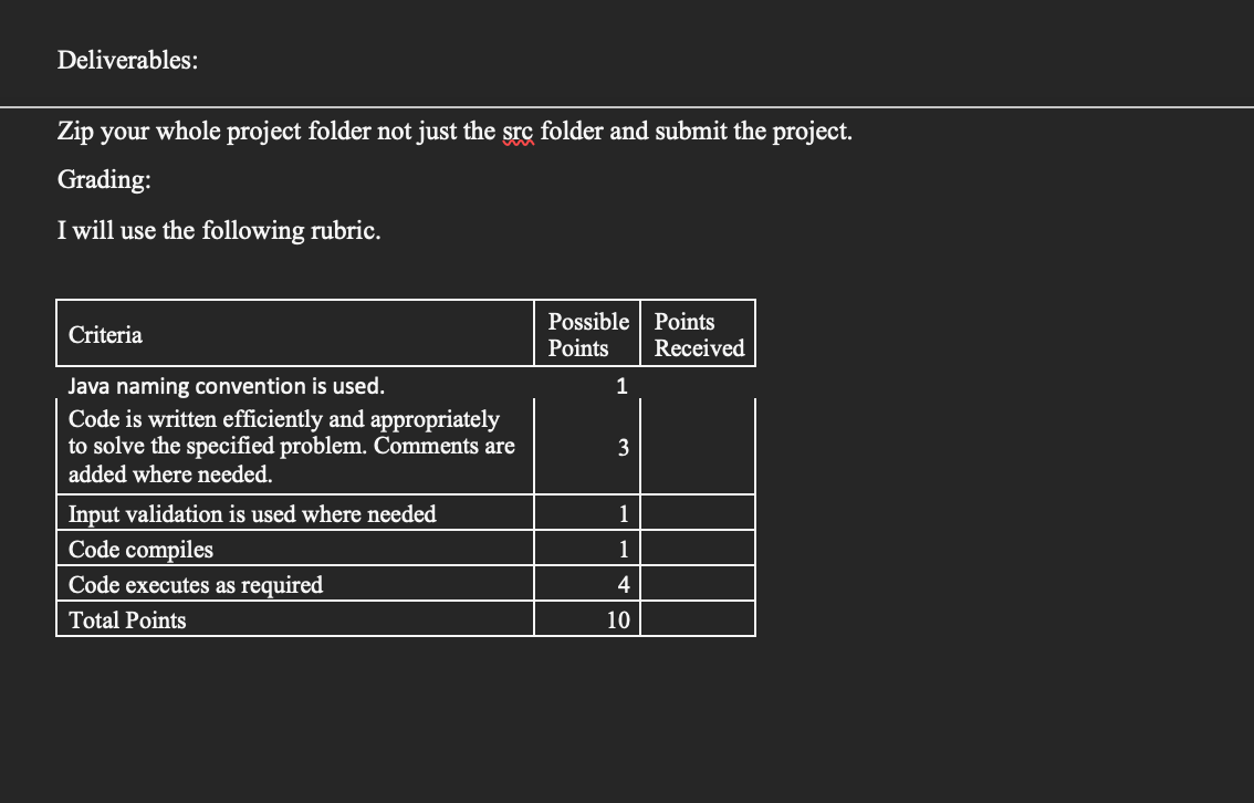 Solved Zip your whole project folder not just the scc folder | Chegg.com