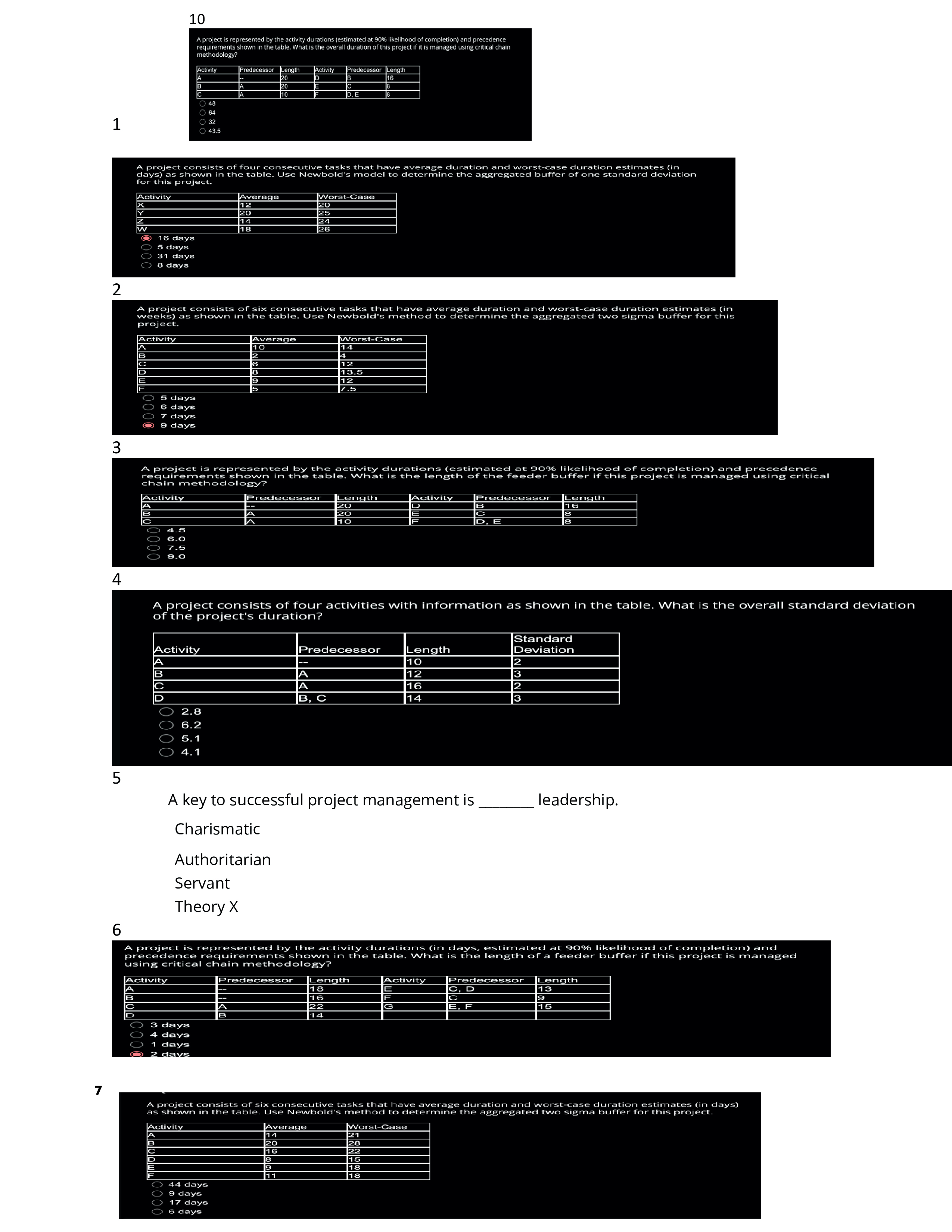 Solved A project consists of four consecutive tasks that | Chegg.com