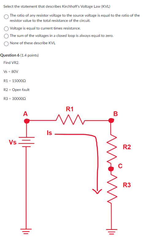 Solved Select the statement that describes Kirchhoff's | Chegg.com