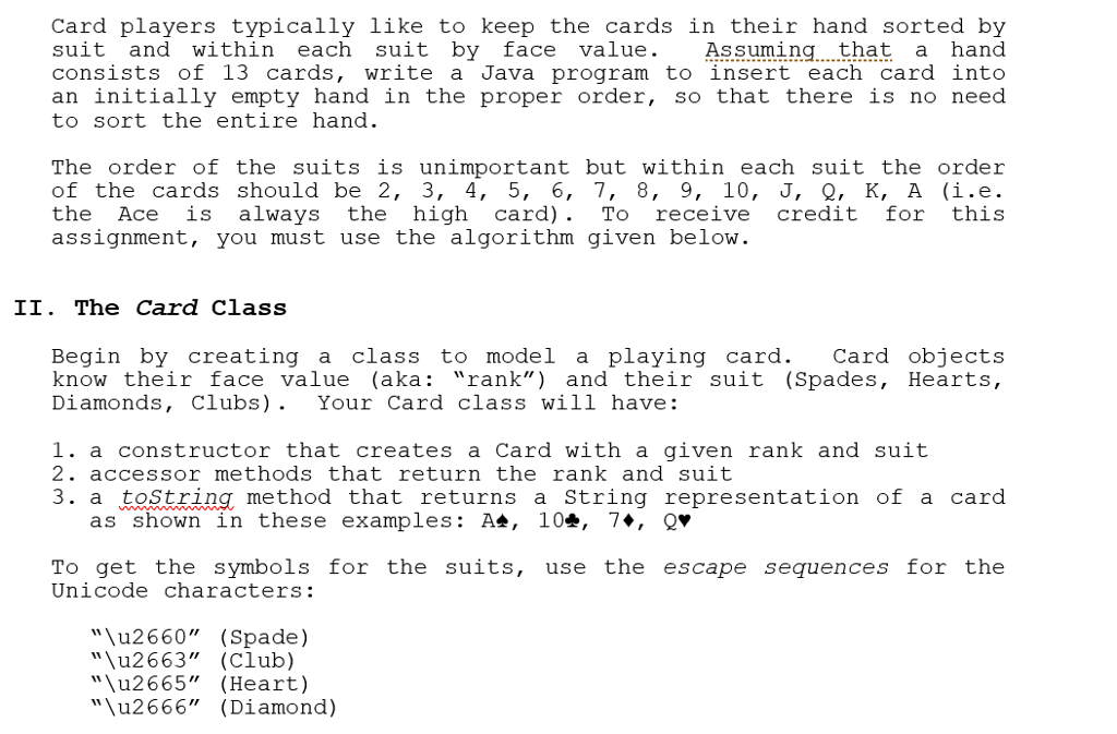 Solved Card players typically like to keep the cards in | Chegg.com