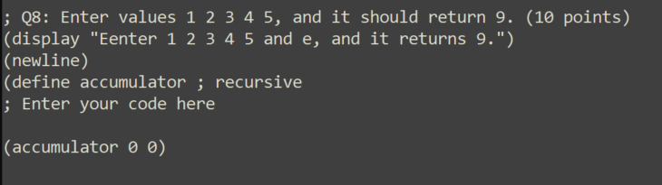 Solved Please use Scheme (R5RS) Programming Language | Chegg.com