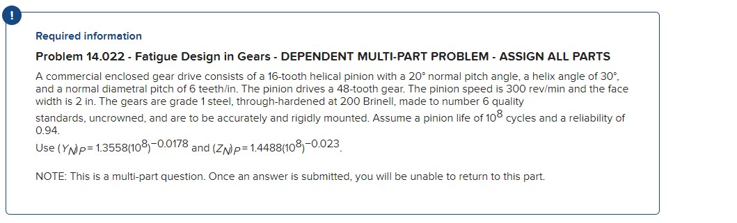 Solved If 3 hp is to be transmitted corresponding factors | Chegg.com