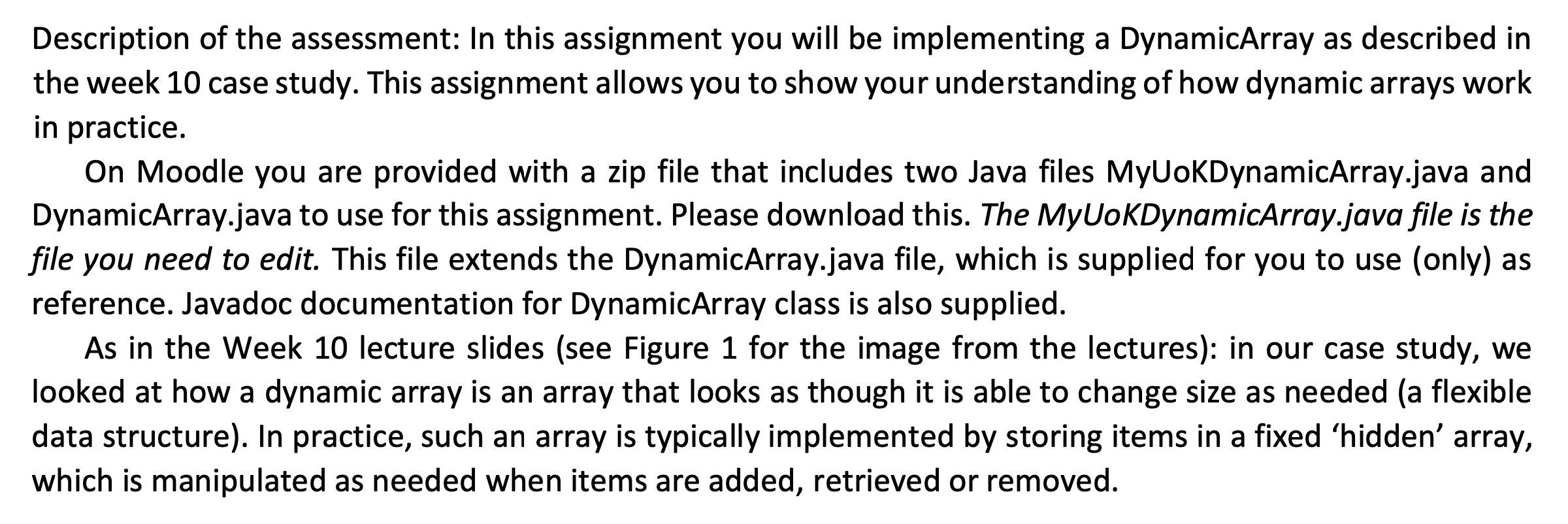 Solved Description of the assessment: In this assignment you | Chegg.com