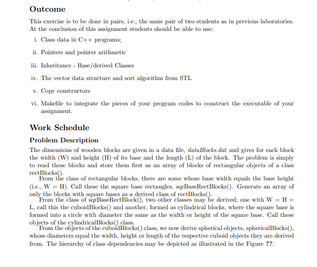 Solved Outcome This exercise is to be done in pairs, i.e., | Chegg.com
