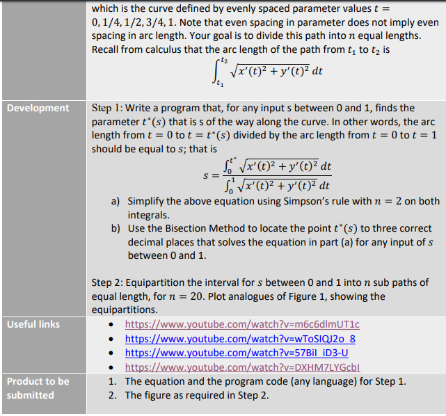 Solved A parametric path = { ( ), ( )|0 ≤ ≤ 1} is given | Chegg.com