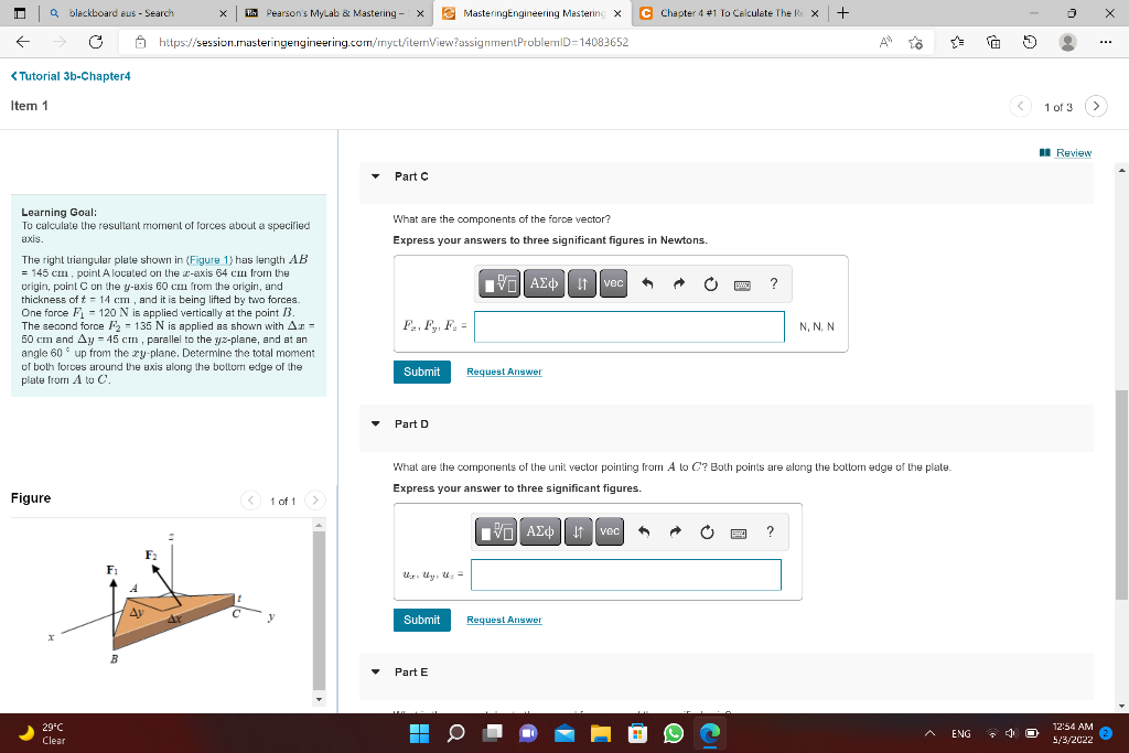 Solved a blackboard eus - Search ← G F₂ 29°C Clear F₁ B X | Chegg.com