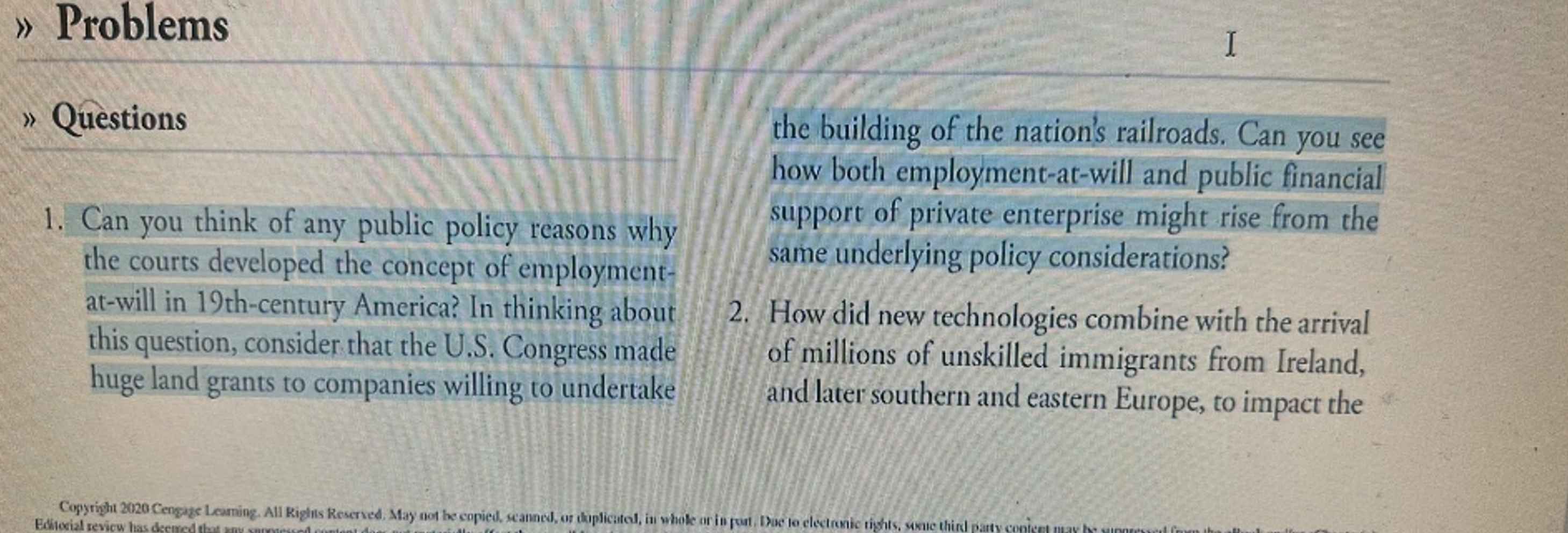 Solved same underlying policy considerations?Can you think | Chegg.com