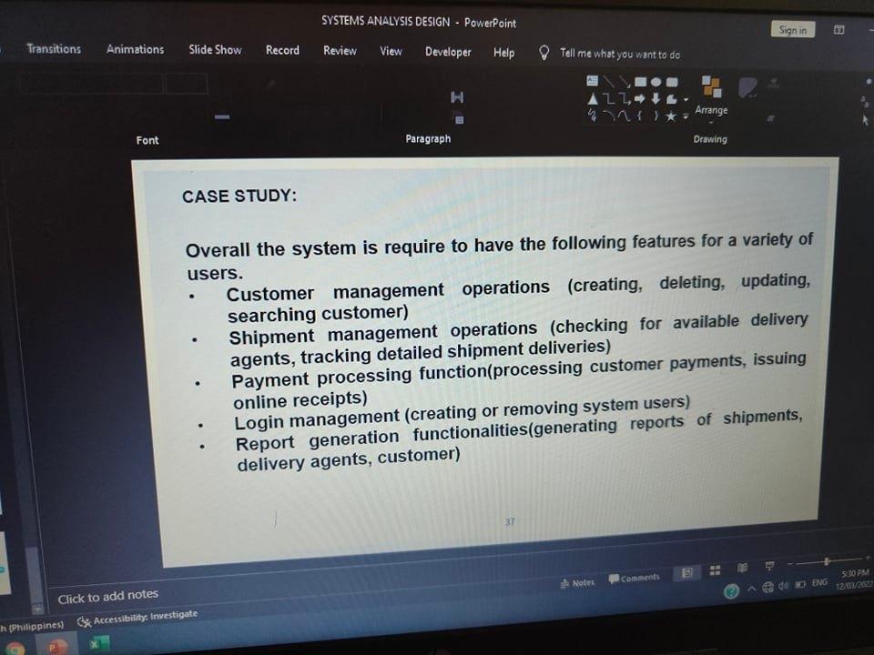 Solved SYSTEMS ANALYSIS DESIGN - PowerPoint Sign in 7 | Chegg.com