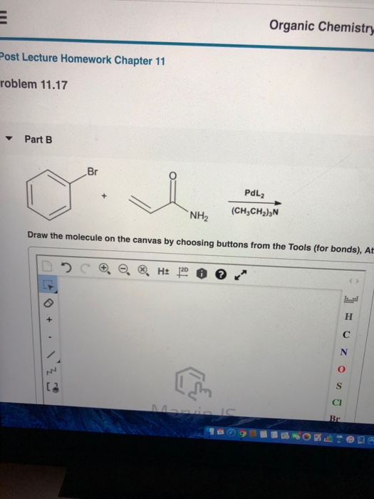 Solved Organic Chemi Post Lecture Homework Chapter 11 | Chegg.com