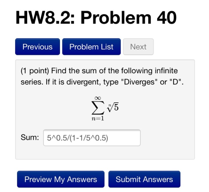 Solved HW8.2: Problem 40 PreviouS Problem List Next (1 | Chegg.com