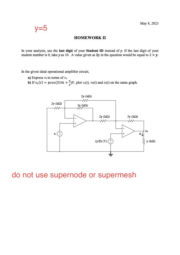 Solved HOMEWORK II In your analysis, use the last digit of | Chegg.com