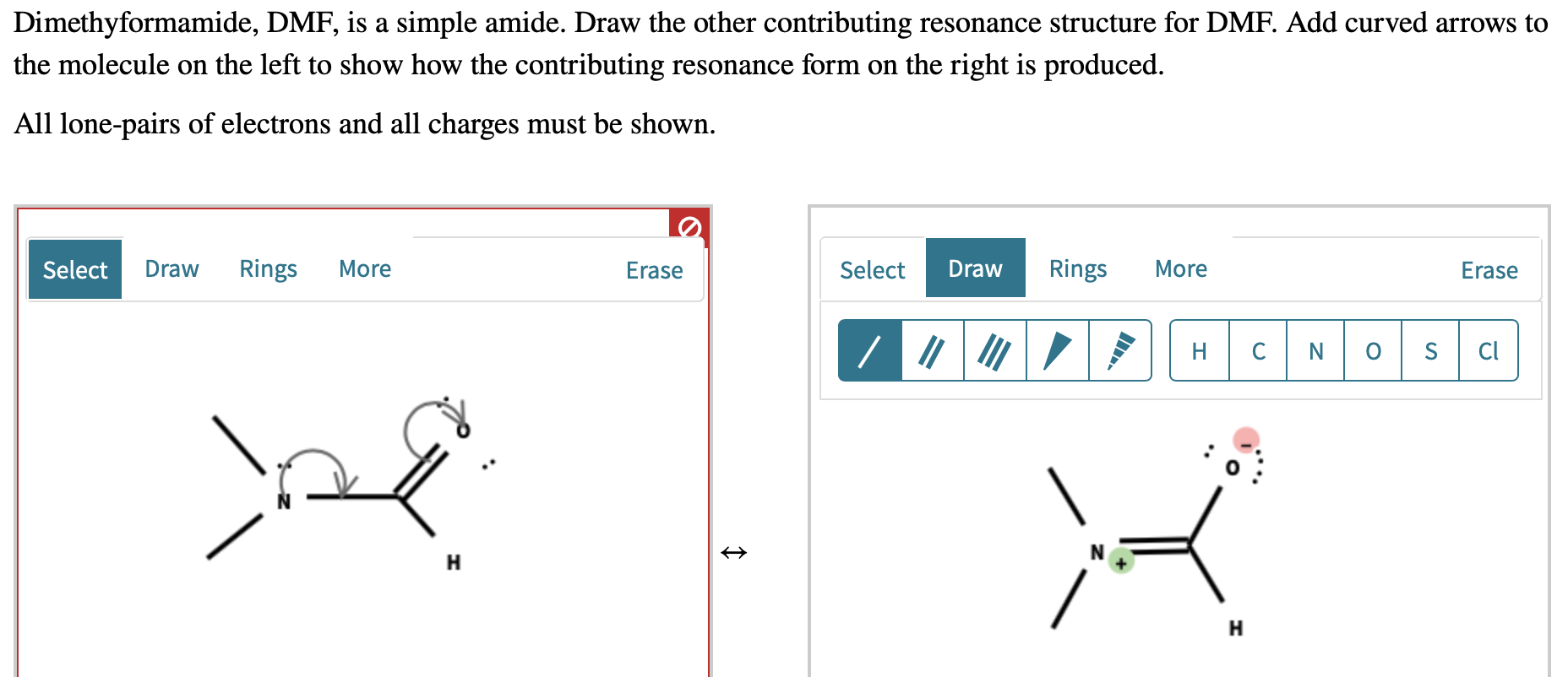 Solved Dimethyformamide, DMF, is a simple amide. Draw the | Chegg.com