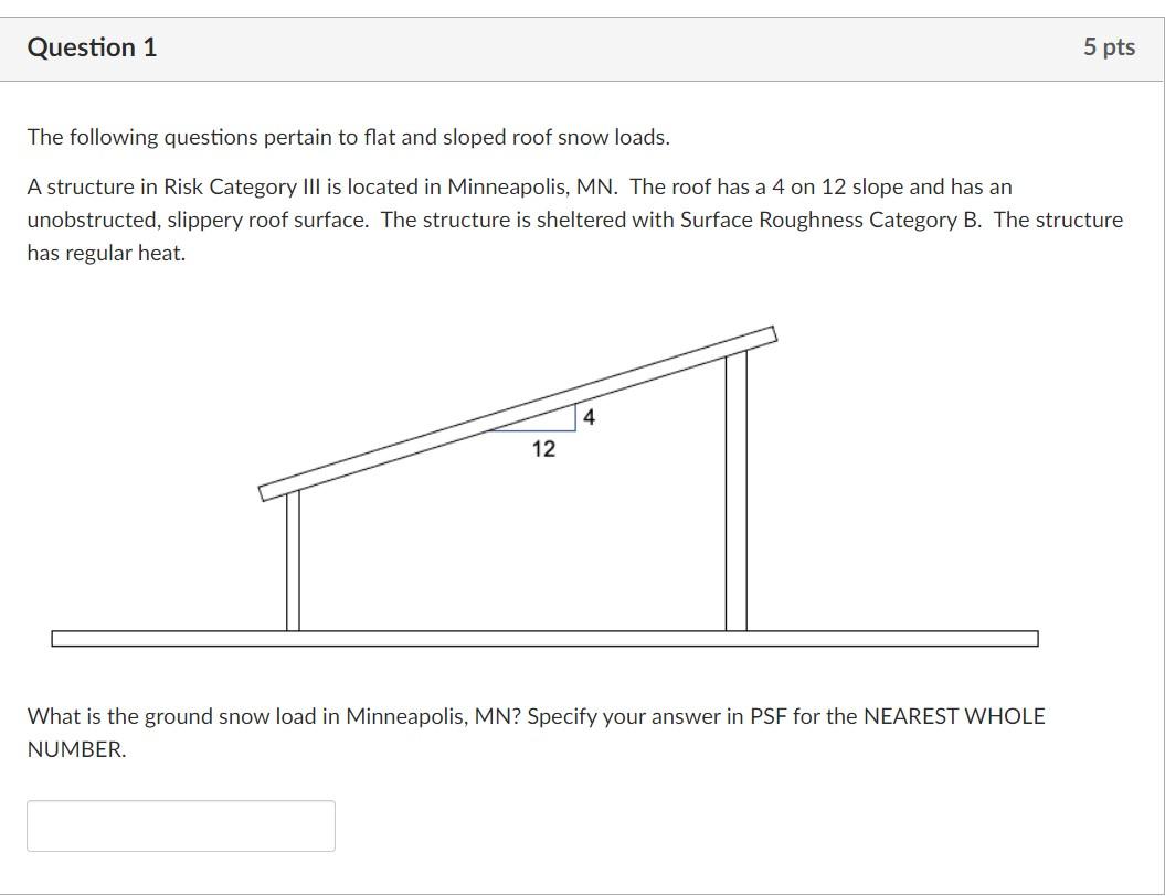 Solved The following questions pertain to flat and sloped | Chegg.com