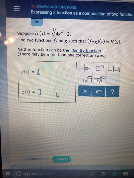 Solved O GRAPHS AND FUNCTIONS Expressing a function as a | Chegg.com
