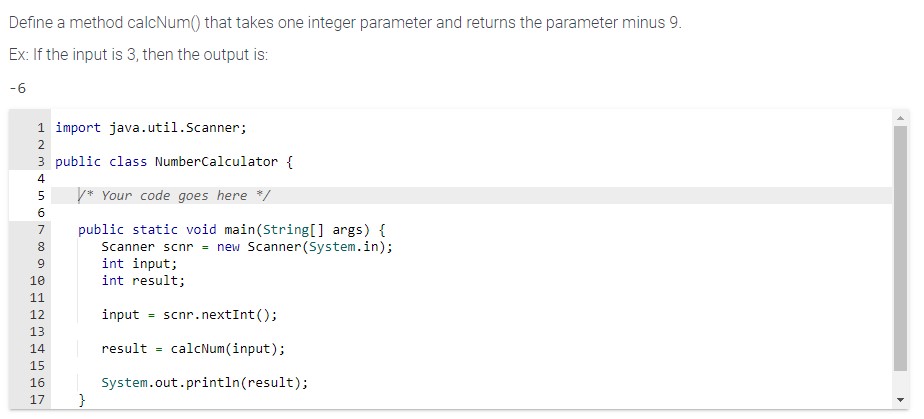 Solved Define A Method Calcnum That Takes One Integer 9724