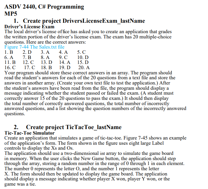 Solved Create project TicTacToe_lastNameTic-Tac-Toe | Chegg.com