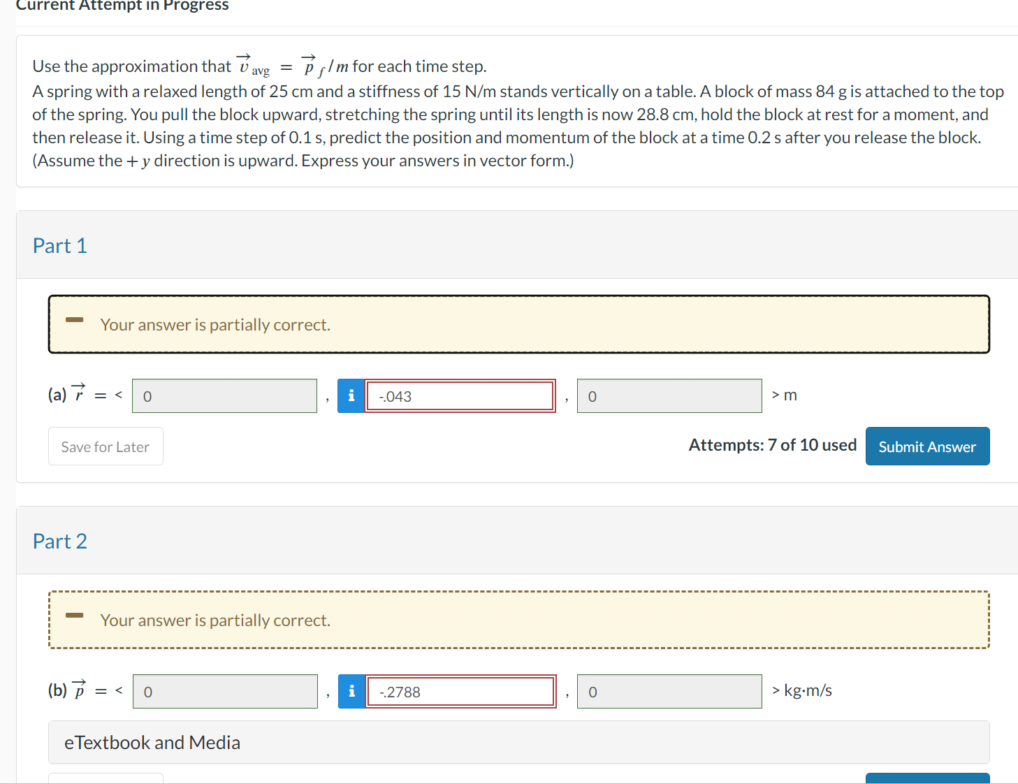 Solved Use the approximation that vec(v)avg =vec(p)fm ﻿for | Chegg.com