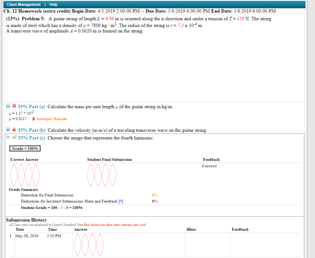 Solved Class l Help Ch. 12 Homework (extra credit) Begin | Chegg.com
