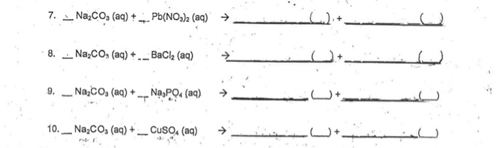 Solved 1.-BaCl2 (aq) + __ Pb(NO3)2 (aq) → Balanced molecular | Chegg.com