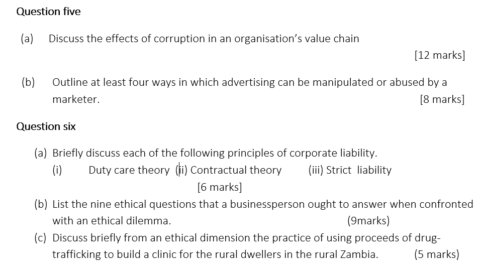 Solved (a) Discuss the effects of corruption in an | Chegg.com