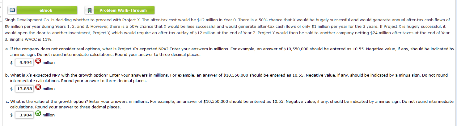 Solved Singh Development Co. ﻿is deciding whether to proceed | Chegg.com