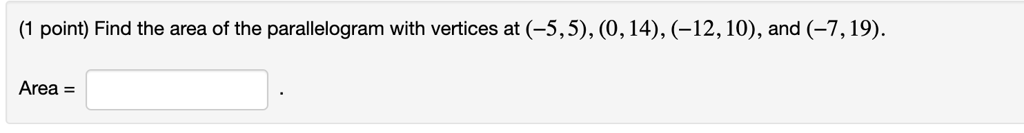 Solved (1 point) If a 4×4 matrix A with rows v1,v2,v3, and | Chegg.com