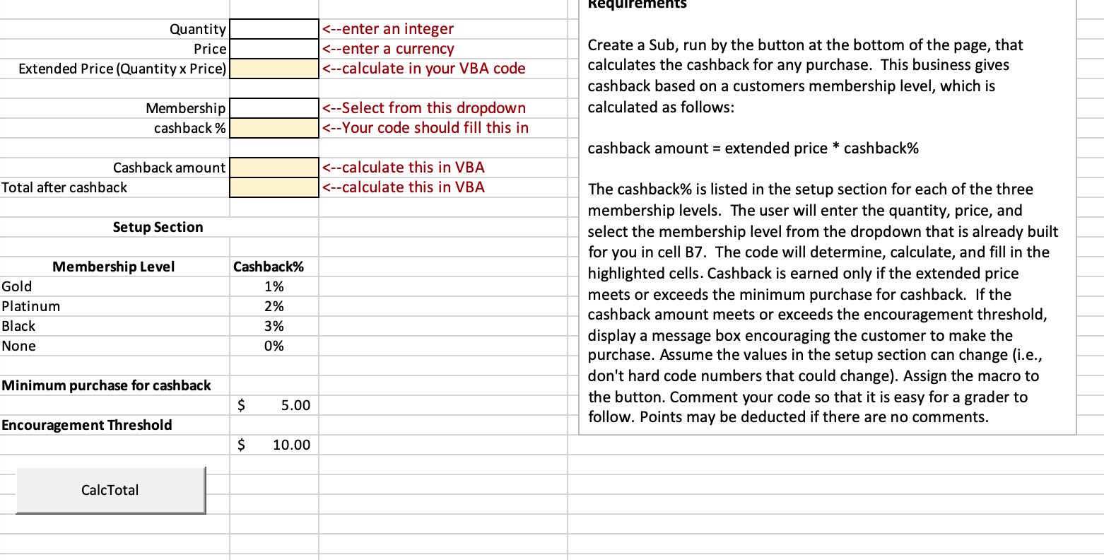 Solved Requirements Quantity Price Extended Price (Quantity | Chegg.com