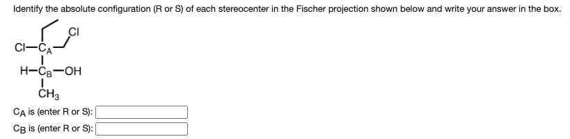 Solved Identify the absolute configuration (R or S) of each | Chegg.com