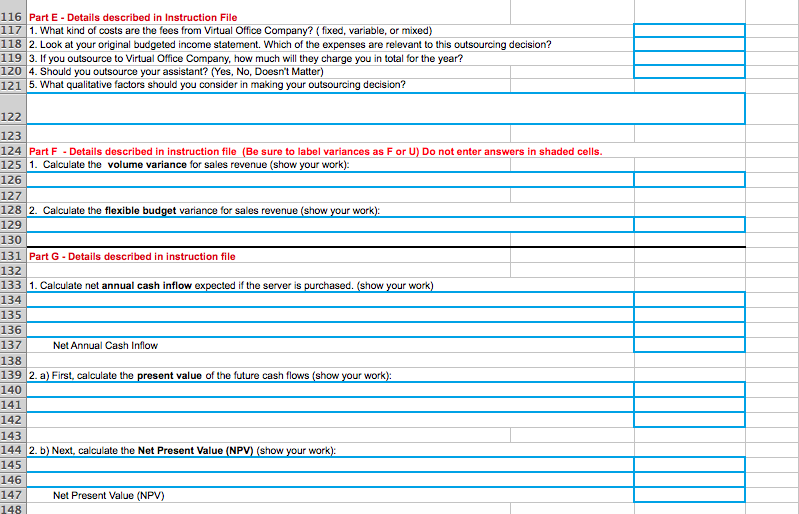 Solved Acctg 202 Project 3 2 4 This template is to be | Chegg.com