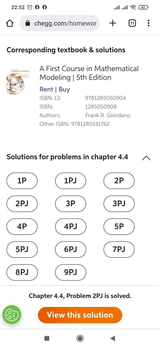 Corresponding textbook \& solutions Solutions for | Chegg.com