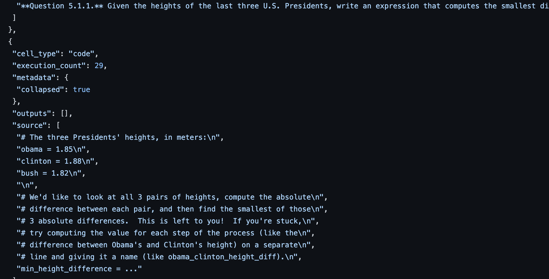 Solved "**Question 5.1.1.** Given the heights of the last | Chegg.com