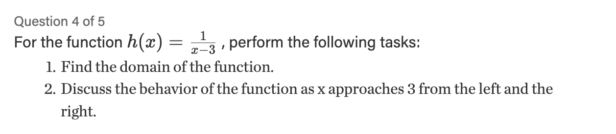 Solved Question 1 of 5 Define a real-valued function of a | Chegg.com