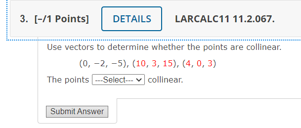 Solved 3. [-/1 Points] DETAILS LARCALC11 11.2.067. Use | Chegg.com