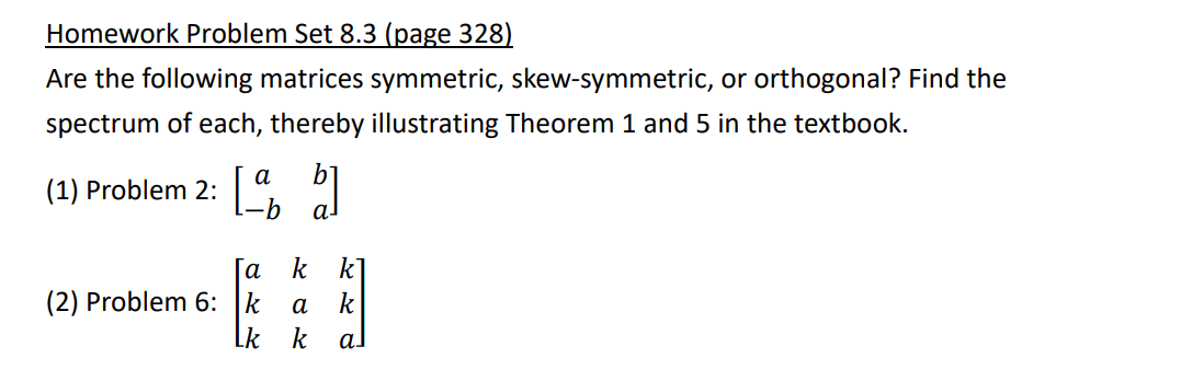 Solved Homework Problem Set 8.3 (page 328)Are the following | Chegg.com