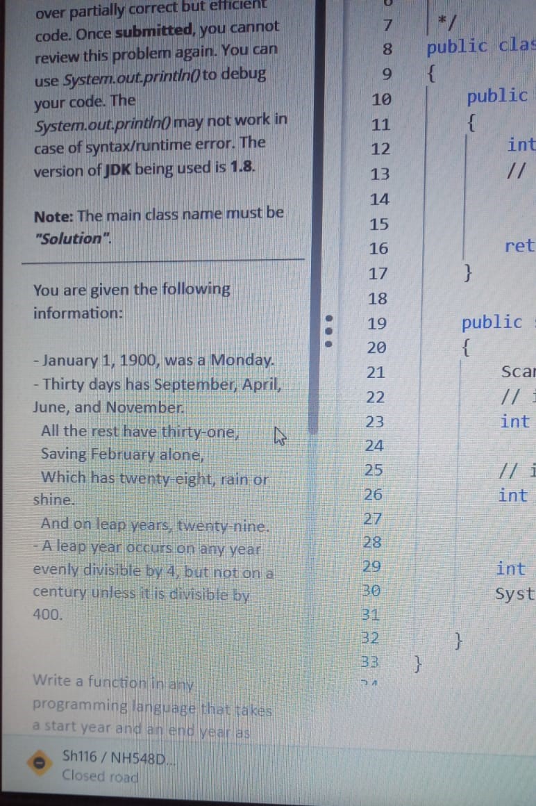 Solved over partially correct but efficient code. Once | Chegg.com
