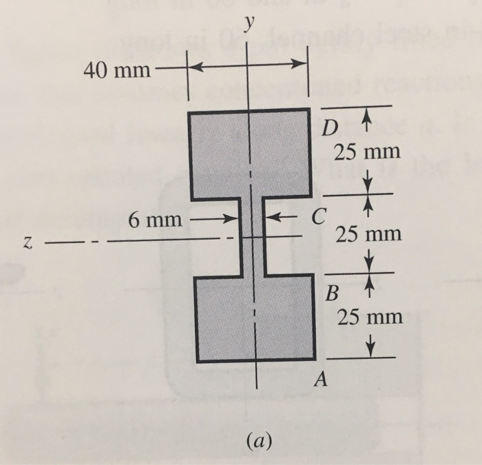 Solved the location of the neutral axis, For each section | Chegg.com