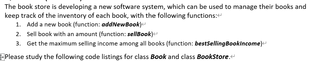 Solved The book store is developing a new software system, | Chegg.com