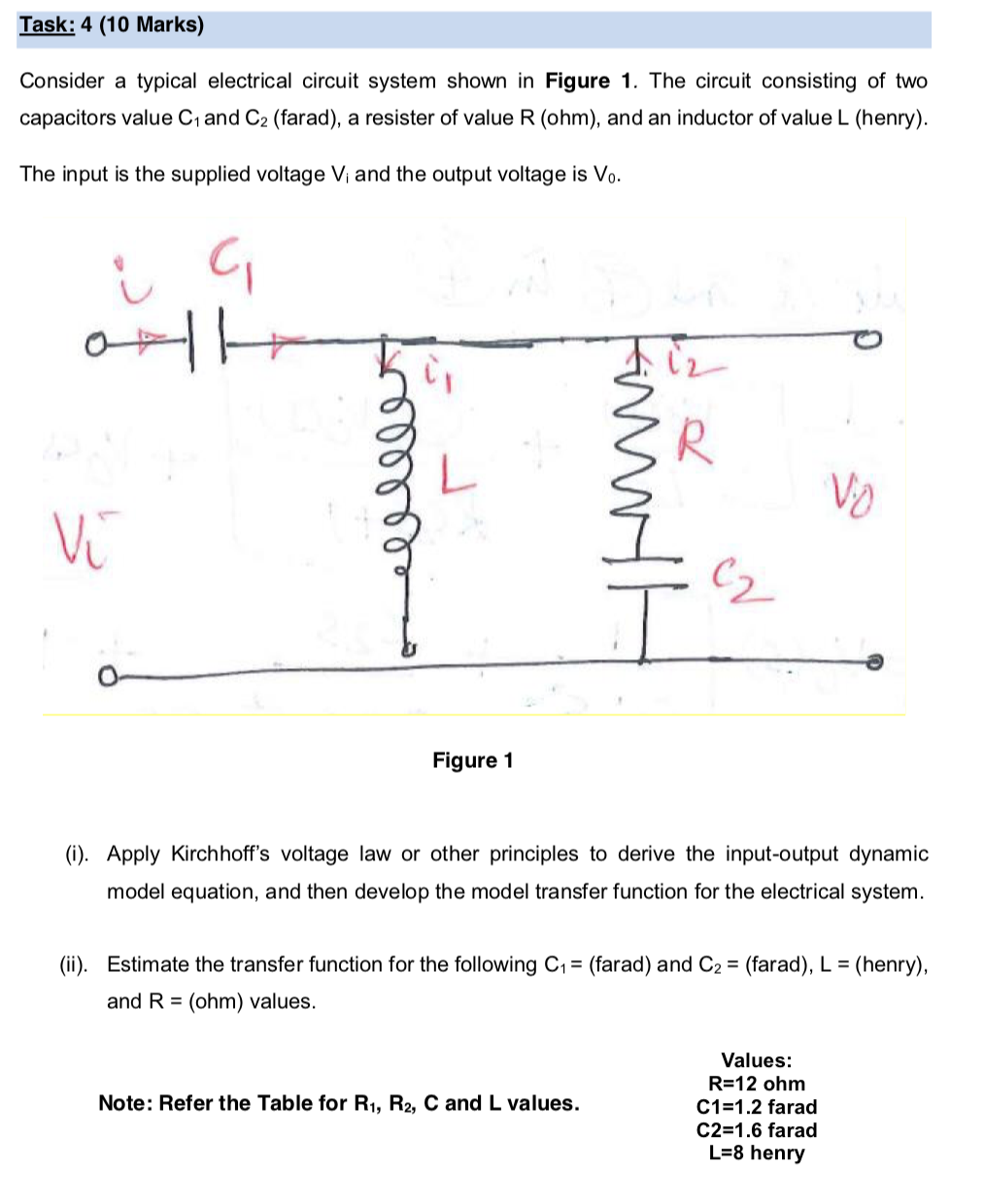 Solved Task: 3 (12 Marks) A precise optical signal source | Chegg.com