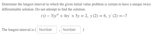 Solved Determine the longest interval in which the given | Chegg.com
