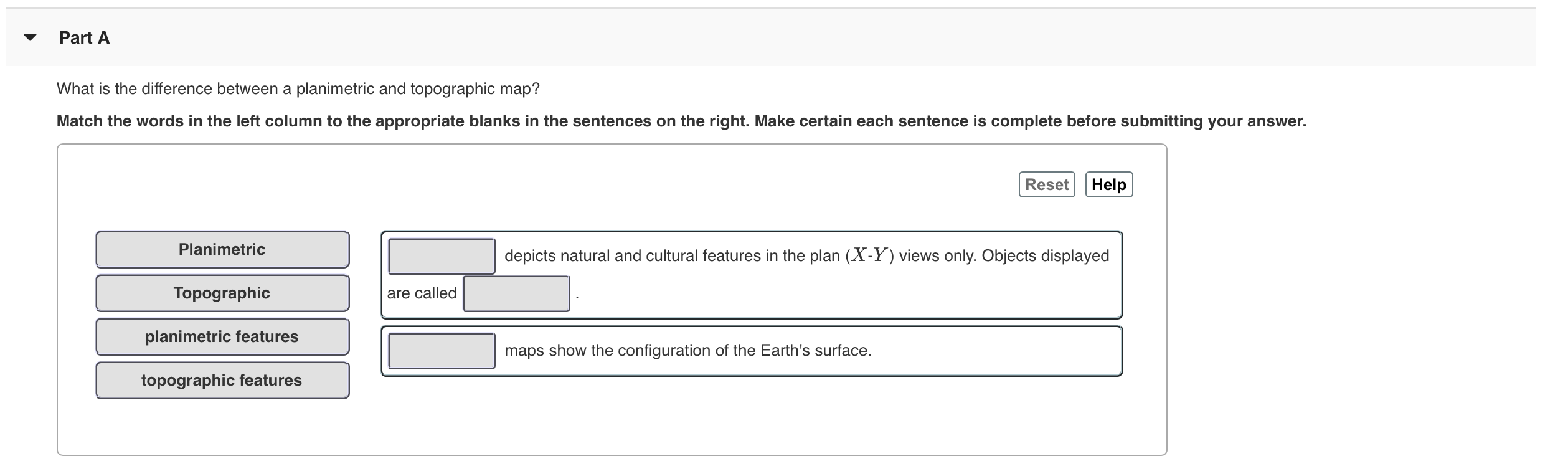 Solved Part A What is the difference between a planimetric | Chegg.com