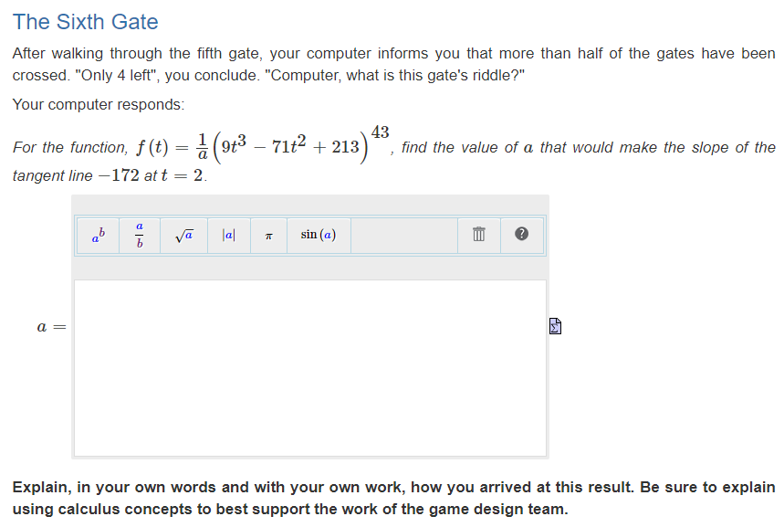 Solved The Sixth Gate After walking through the fifth gate, | Chegg.com
