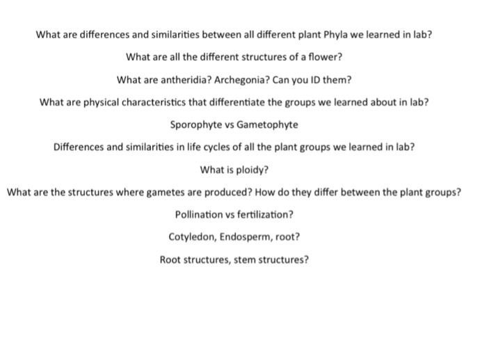 Solved What are differences and similarities between all | Chegg.com