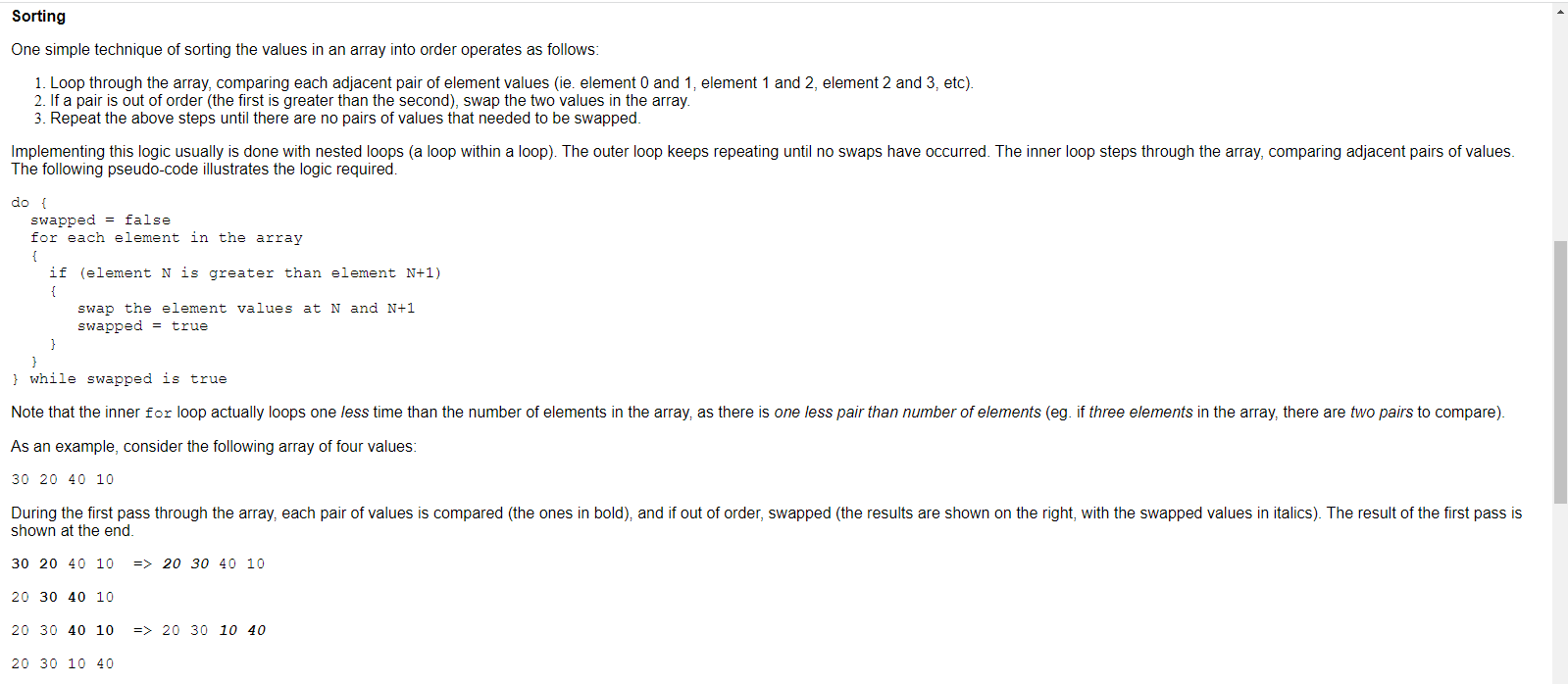 Solved Write a class named ArraySort that has no instance | Chegg.com